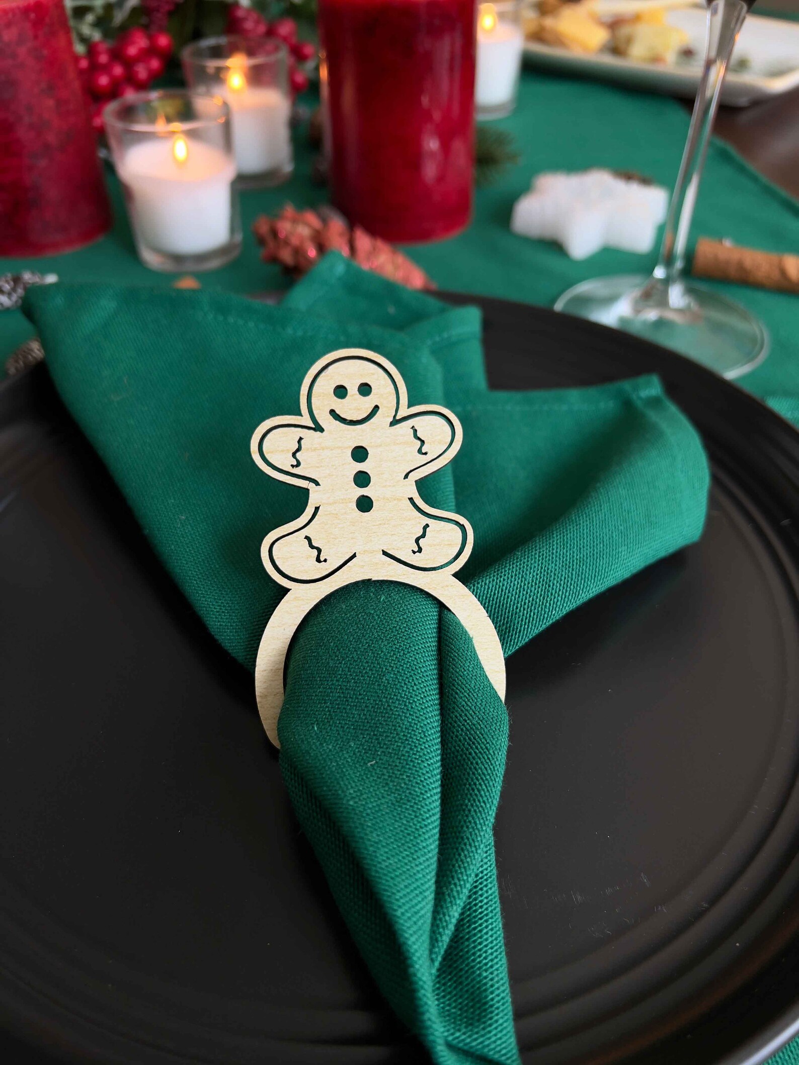 Gingerbread Napkin Ring Gingerbread Man Kitchen Decor - Etsy