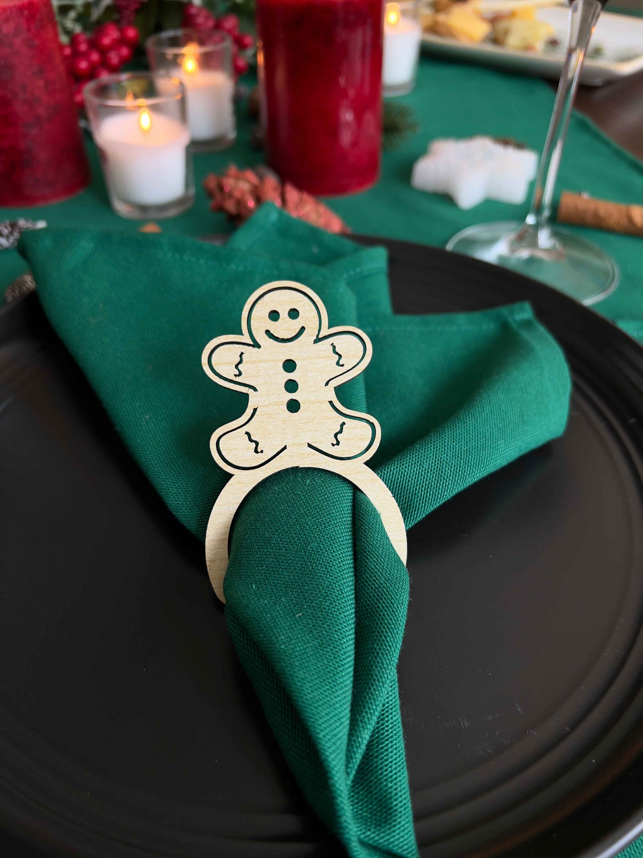 Gingerbread Napkin Ring Gingerbread Man Kitchen Decor - Etsy