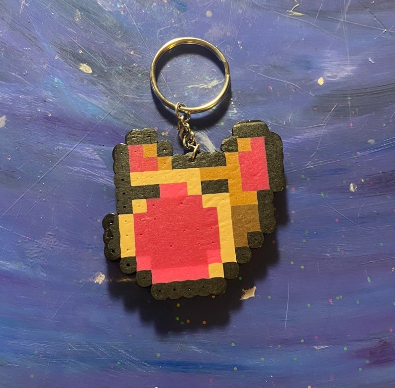 Pop Cat Perler Bead Keychain - Etsy