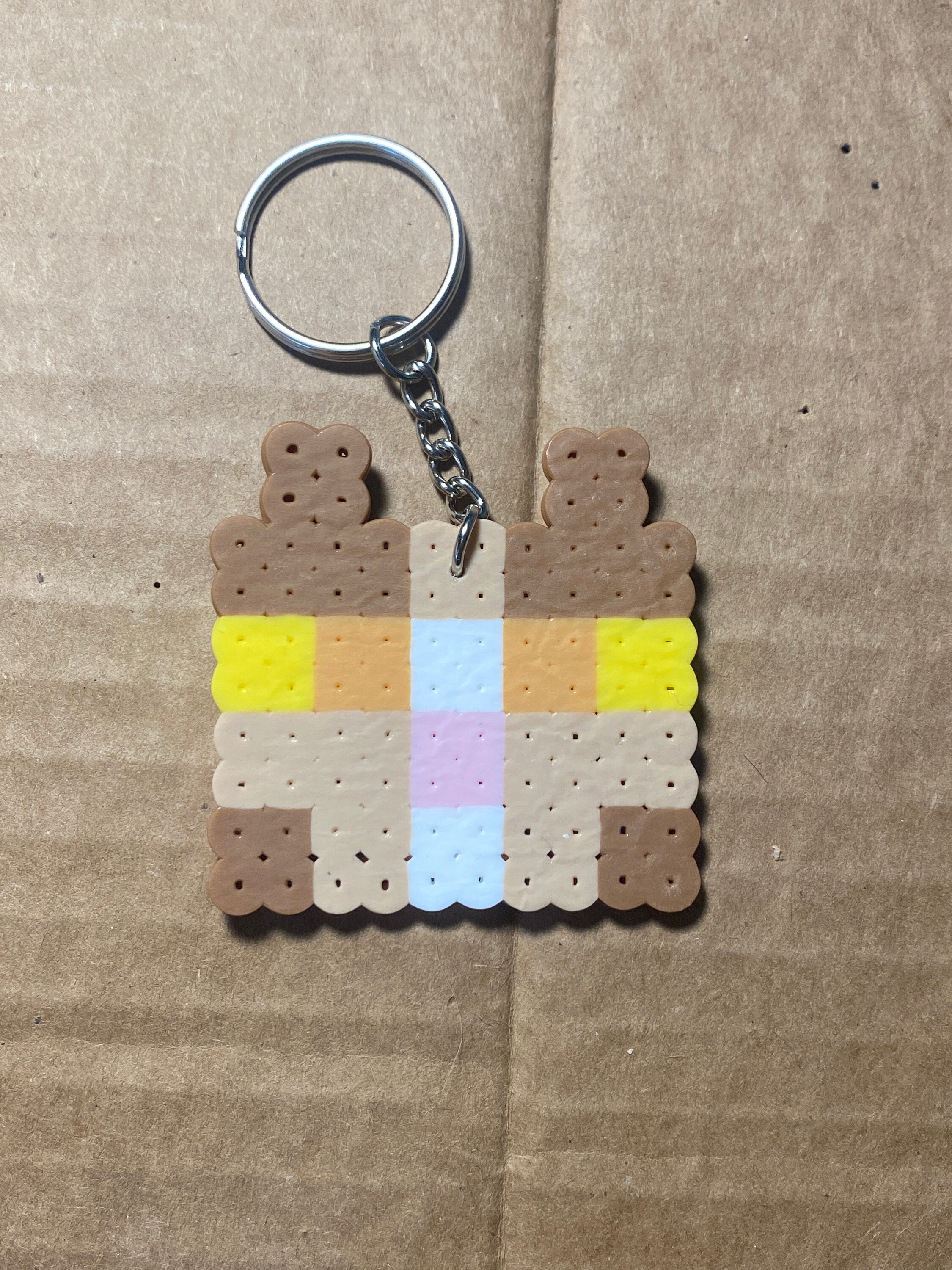 Minecraft Cat Inspired Perlerbead Keychains - Etsy