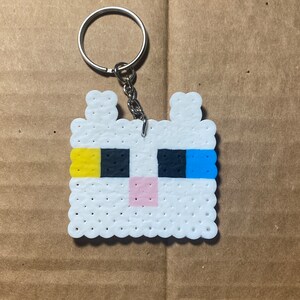 Minecraft Cat Inspired Perlerbead Keychains - Etsy