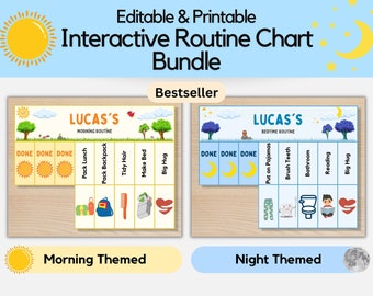 Morning and Evening Routine Chart Morning Routine for Kids - Etsy Canada