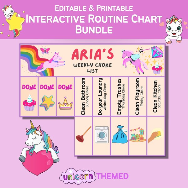 Routine Chart - Etsy