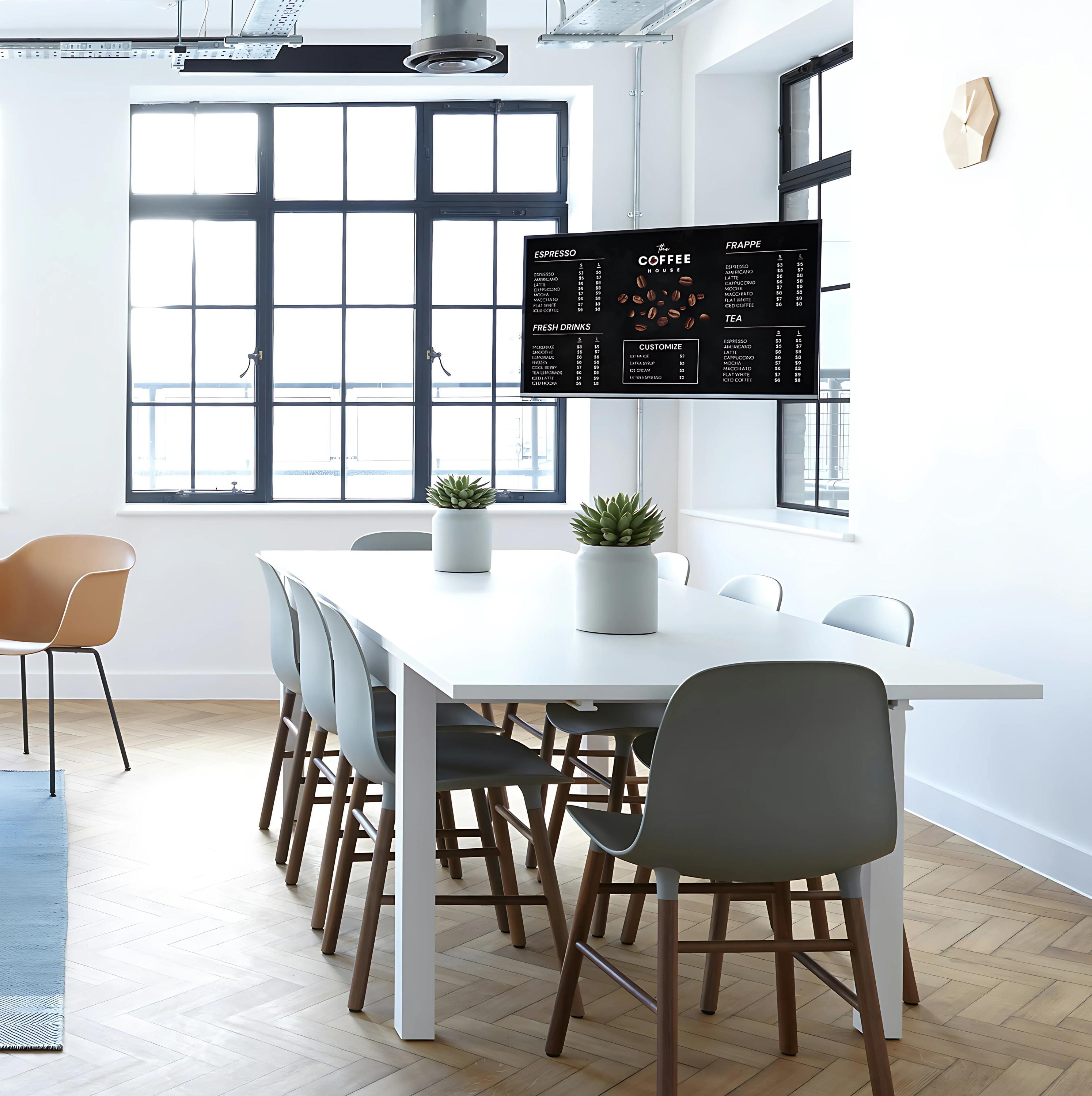 4K Animated Digital Menu Board Template Editable TV Menu for Coffee ...