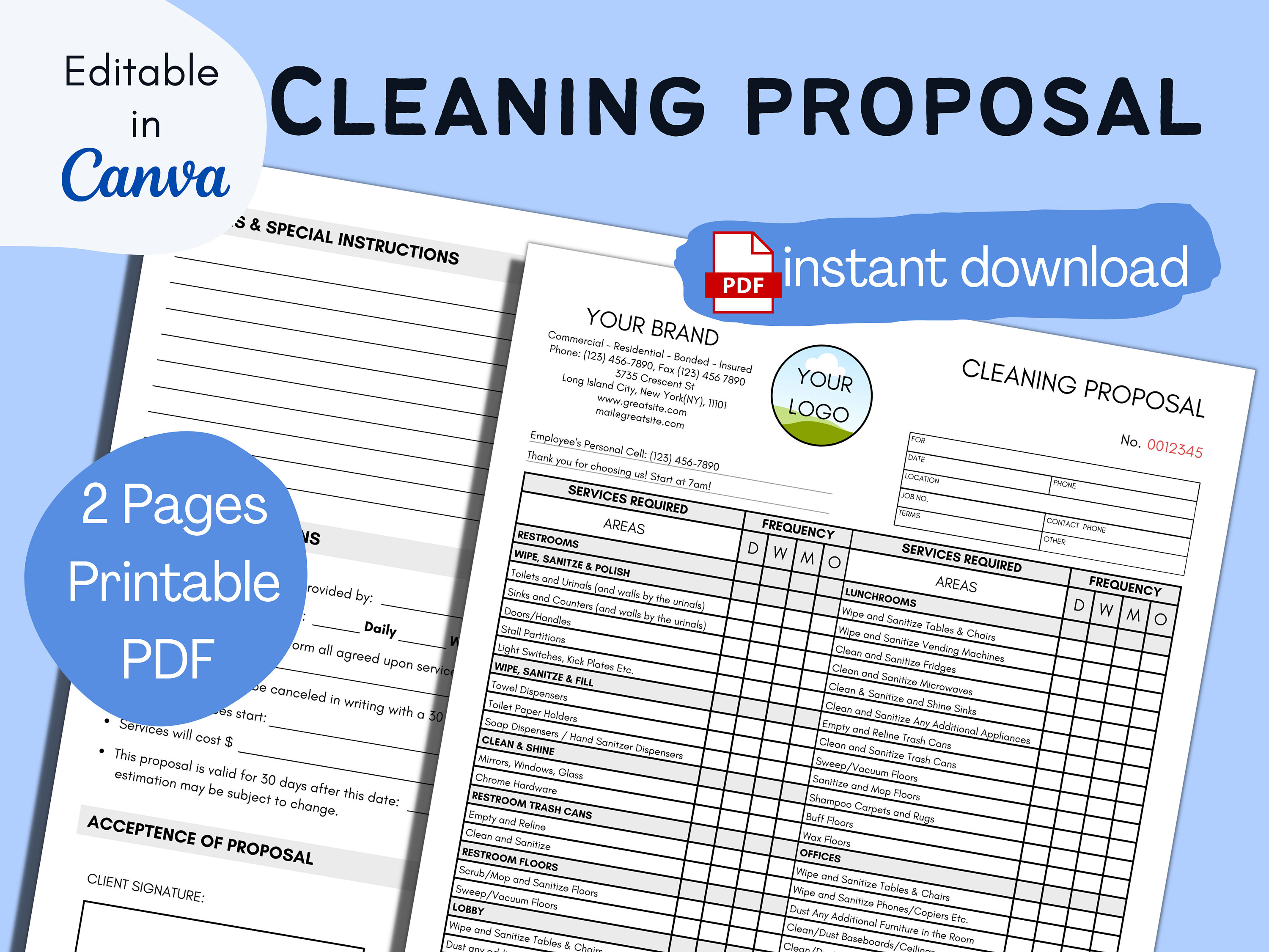 Proposal Checklist Template