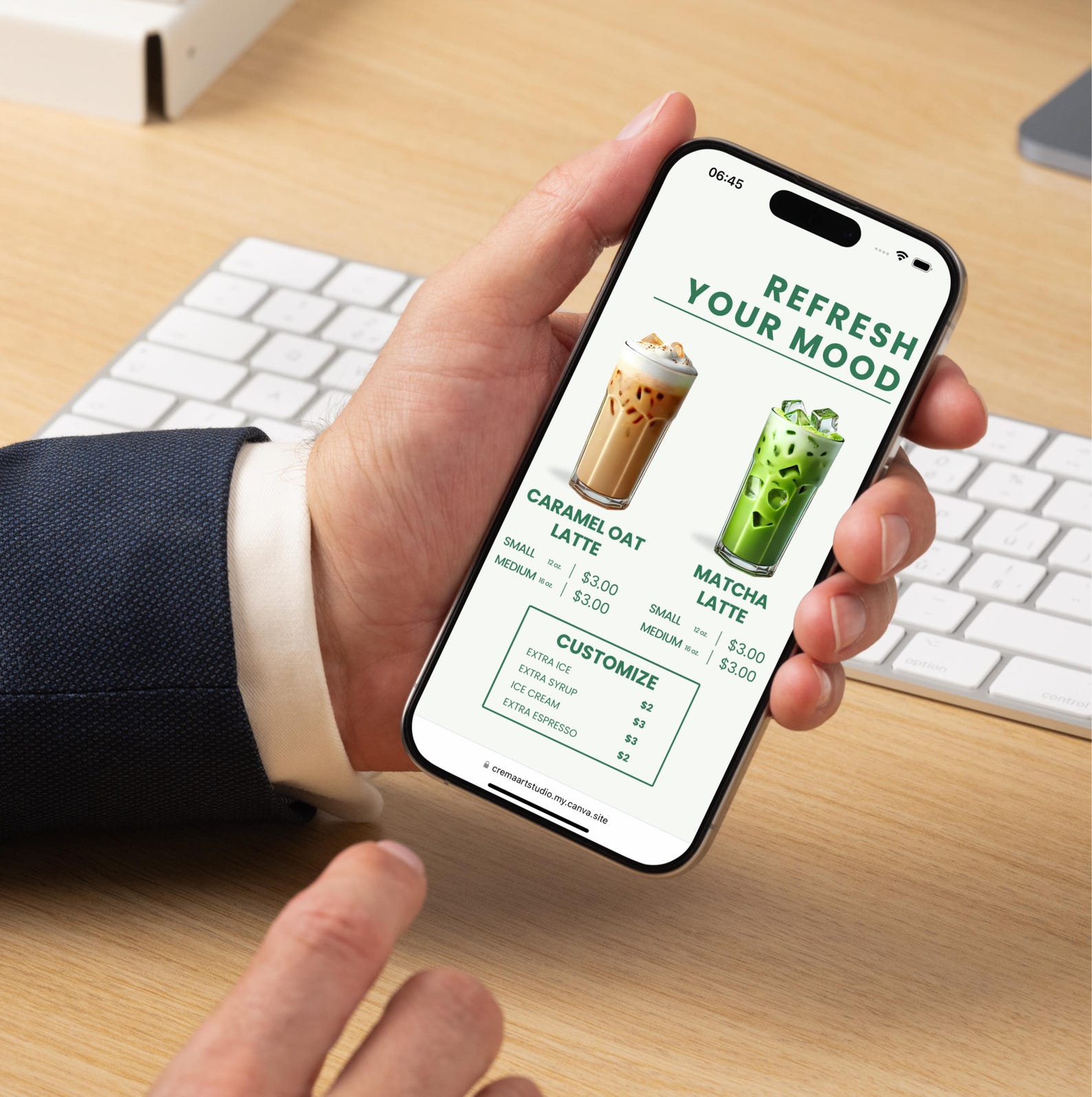 Customizable QR Code Coffee Shop Menu Website Template (canva) - Etsy