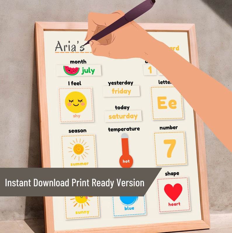 Editable Morning Board - Circle Time Cards - Toddler Routine Chart ...