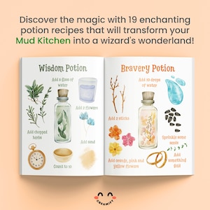 Printable Mud Kitchen Potion Recipe Cards: Magical Outdoor Play (PDF ...