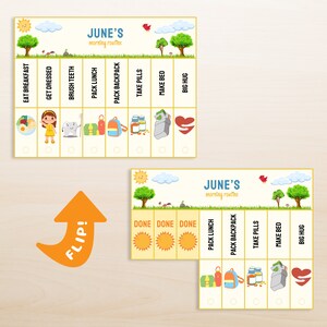 Morning and Bedtime Routine Charts Printable Routines Editable ...