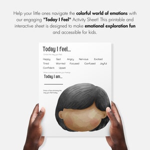 Printable Kids Emotions Explorer: Today I Feel Activity Bundle | Girls ...