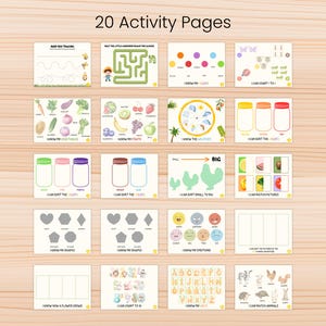 Garden Theme Busy Book: Montessori Toddler Learning (printable) - Etsy