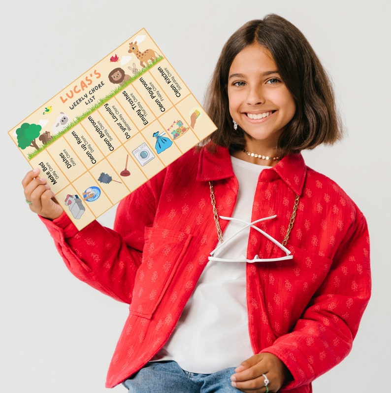 Kids & Toddlers Interactive Routine Chart Printable Animals - Etsy