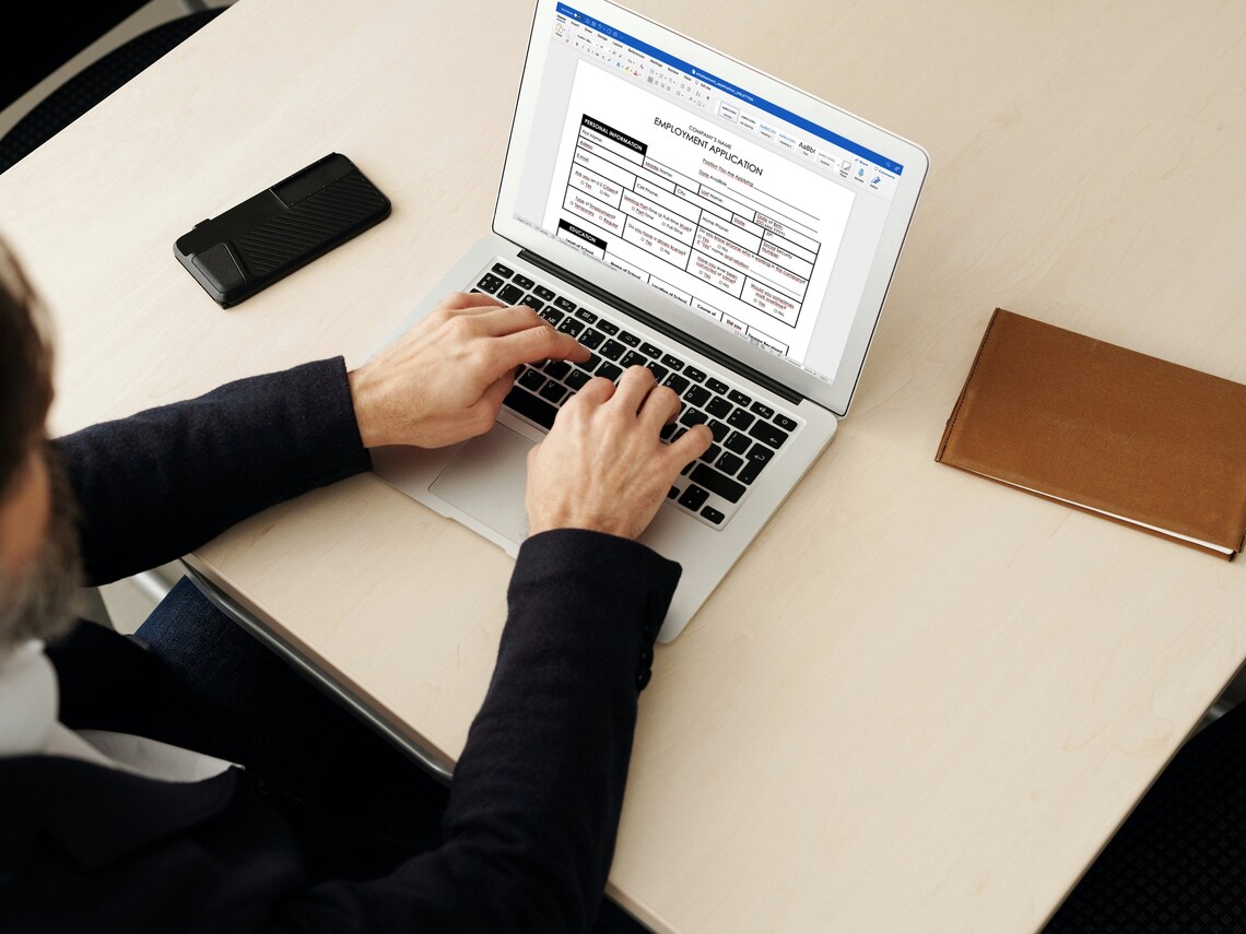 Editable Employment Application Form Template • Job Application Form ...