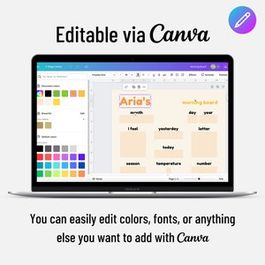 Editable Morning Board - Circle Time Cards - Toddler Routine Chart ...