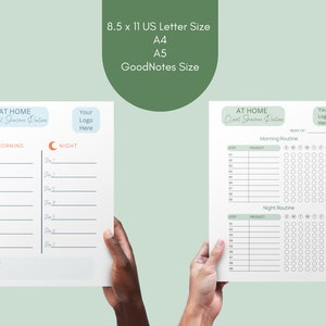 Editable Client Skincare Routine • Printable/digital • Esthetician ...