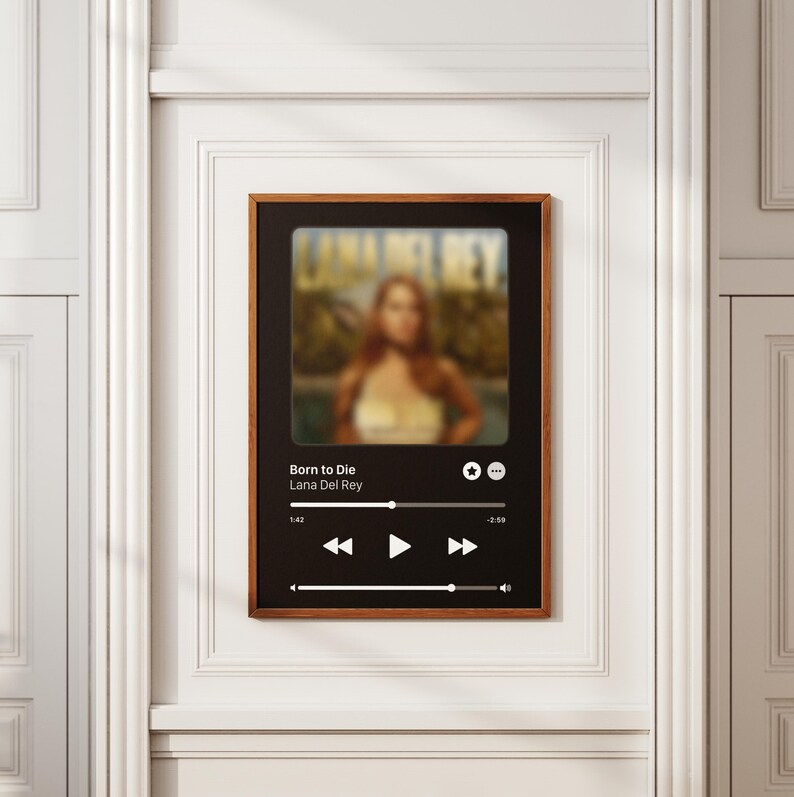 Custom Song Poster Personalized Album Cover & Details Design ...