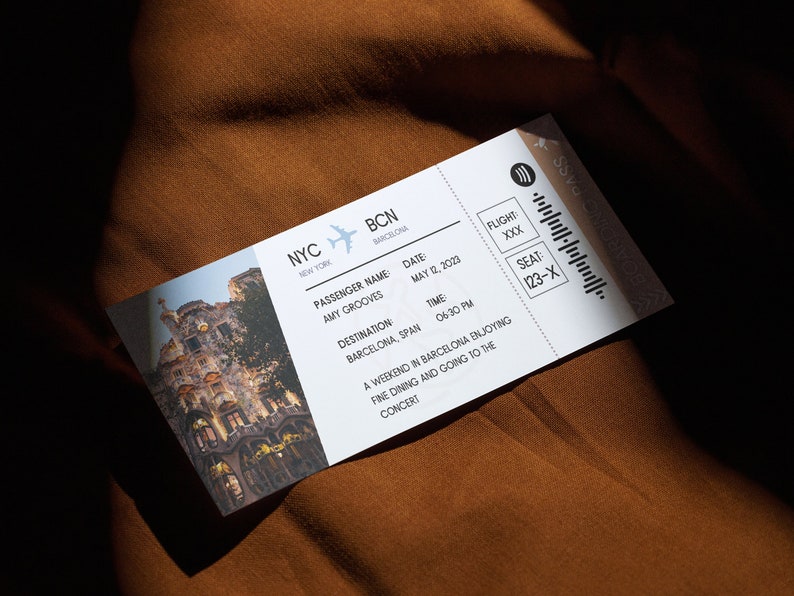 Editable Boarding Ticket Template Bundle Surprise Airline - Etsy