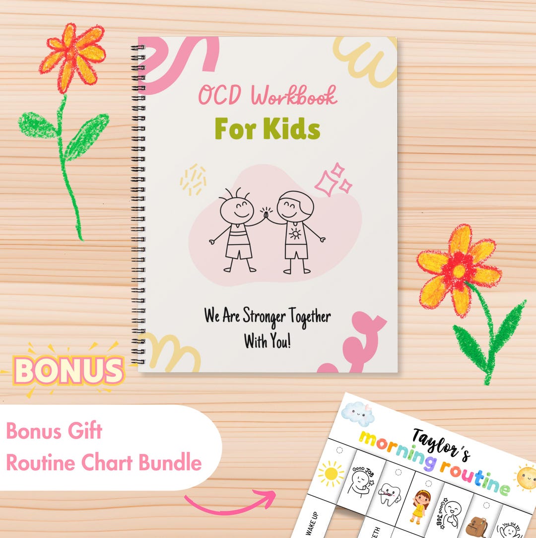 OCD Workbook for Kids and Parents Printable Worksheets 106 Page Digital ...