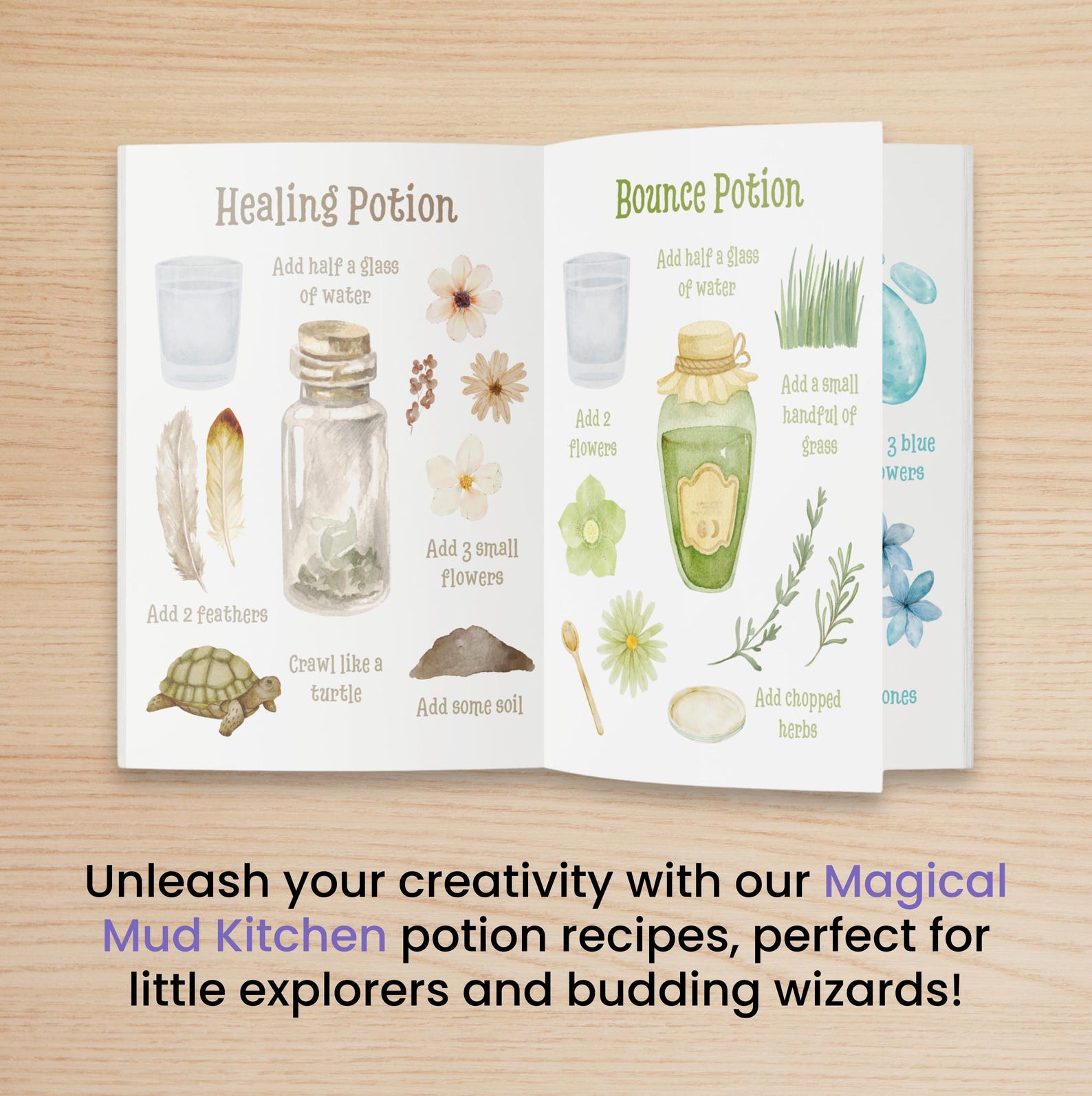 Printable Mud Kitchen Potion Recipe Cards: Magical Outdoor Play (PDF ...