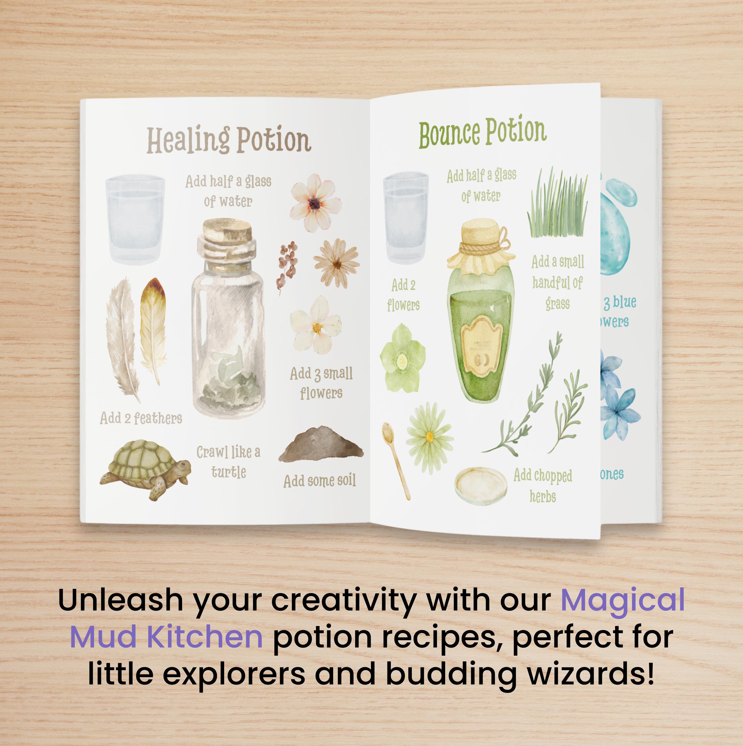 Printable Mud Kitchen Potion Recipe Cards: Magical Outdoor Play (PDF ...