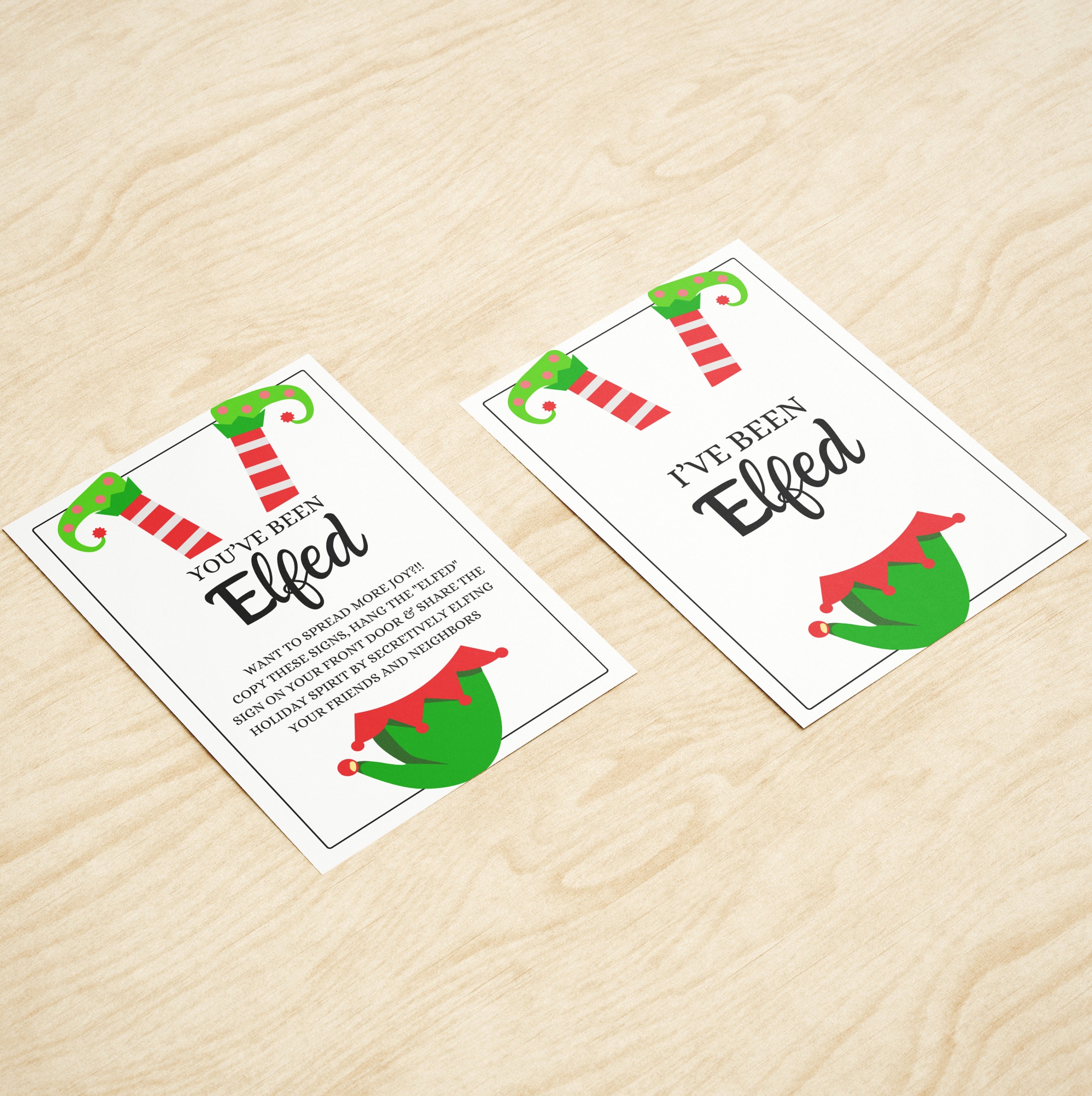 You've Been Elfed Printable Game (friend/neighbor) - I've Been Elfed ...