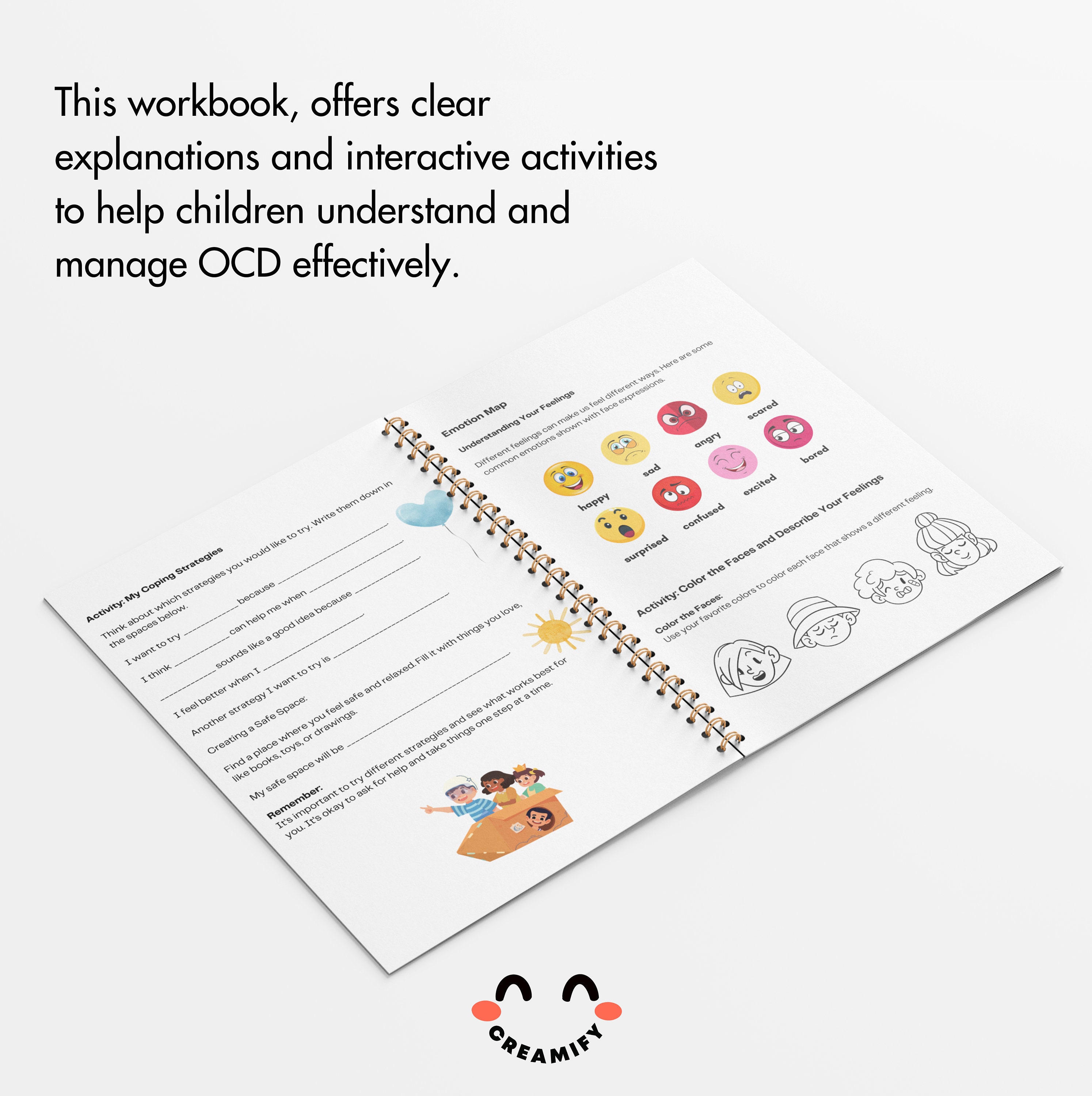 OCD Workbook for Kids and Parents - Printable Worksheets - 106 Page ...