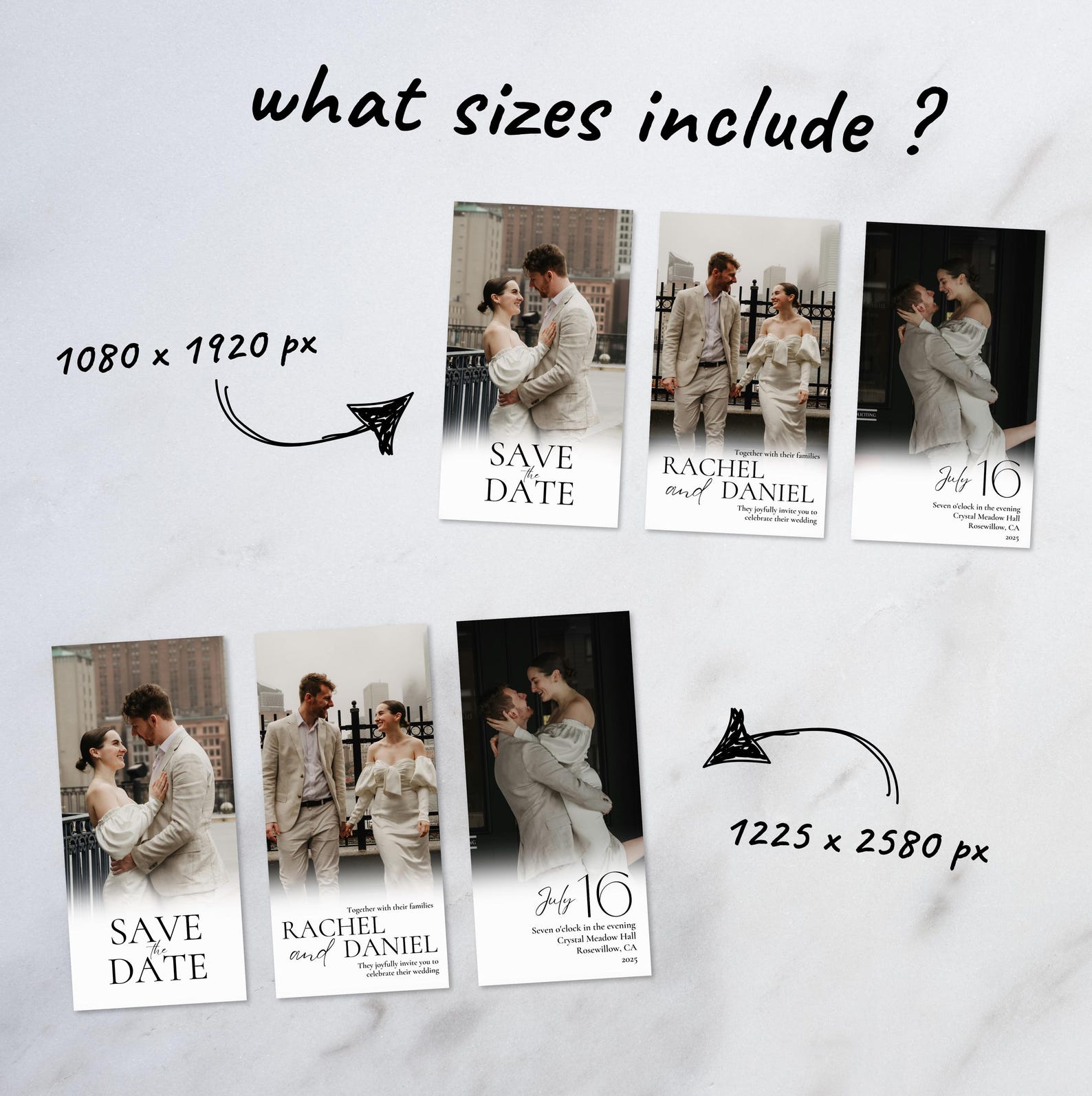 Animated Wedding Video Save the Date Template | Editable Digital ...