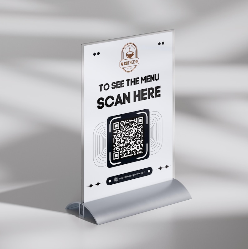 Customizable Mobile QR Code Cafe Menu Website (canva Template) - Etsy