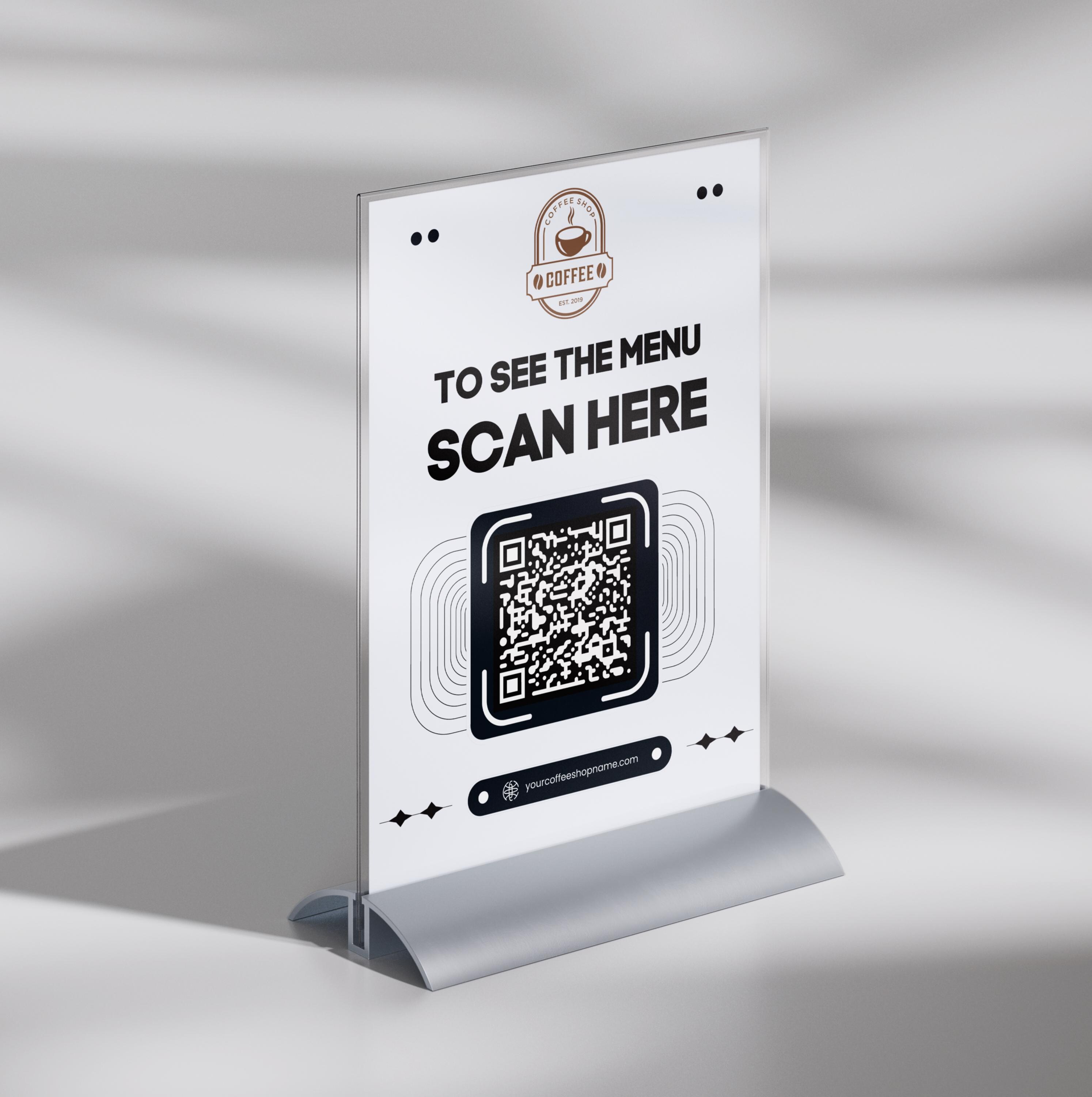 Customizable Mobile QR Code Cafe Menu Website (canva Template) - Etsy