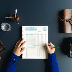 Editable Client Skincare Routine • Printable/digital • Esthetician ...