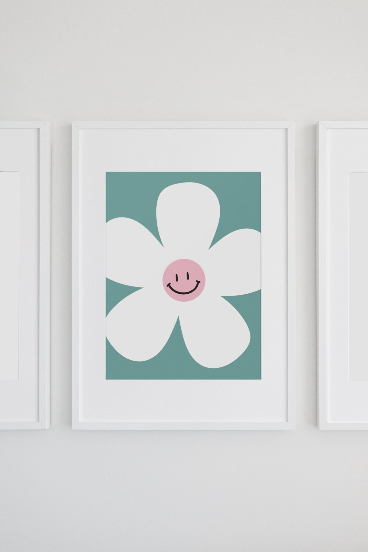 Smiley Face Flower Digital Download Printable Smiley Face - Etsy