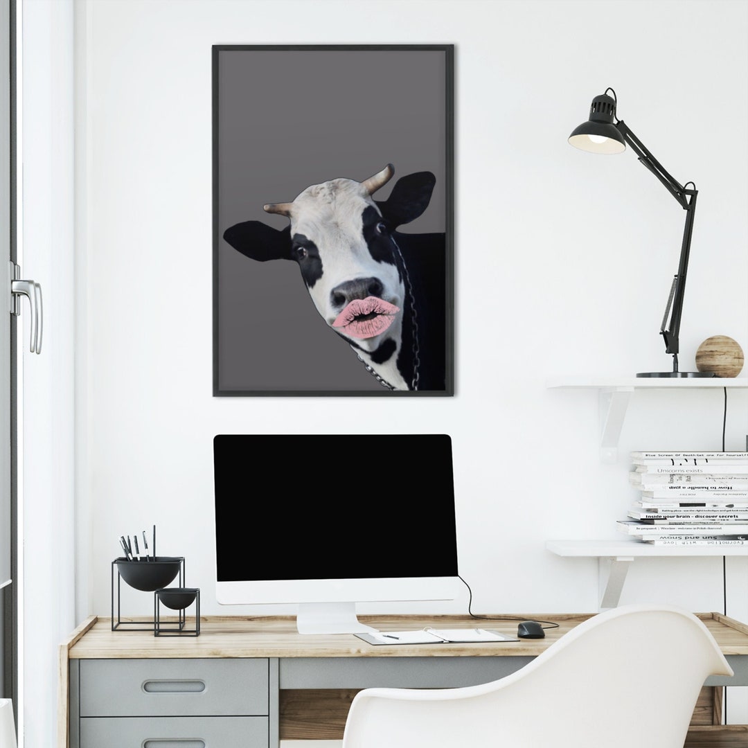 Funny Cow Print Digital Download Art Cute Animal Art Print - Etsy