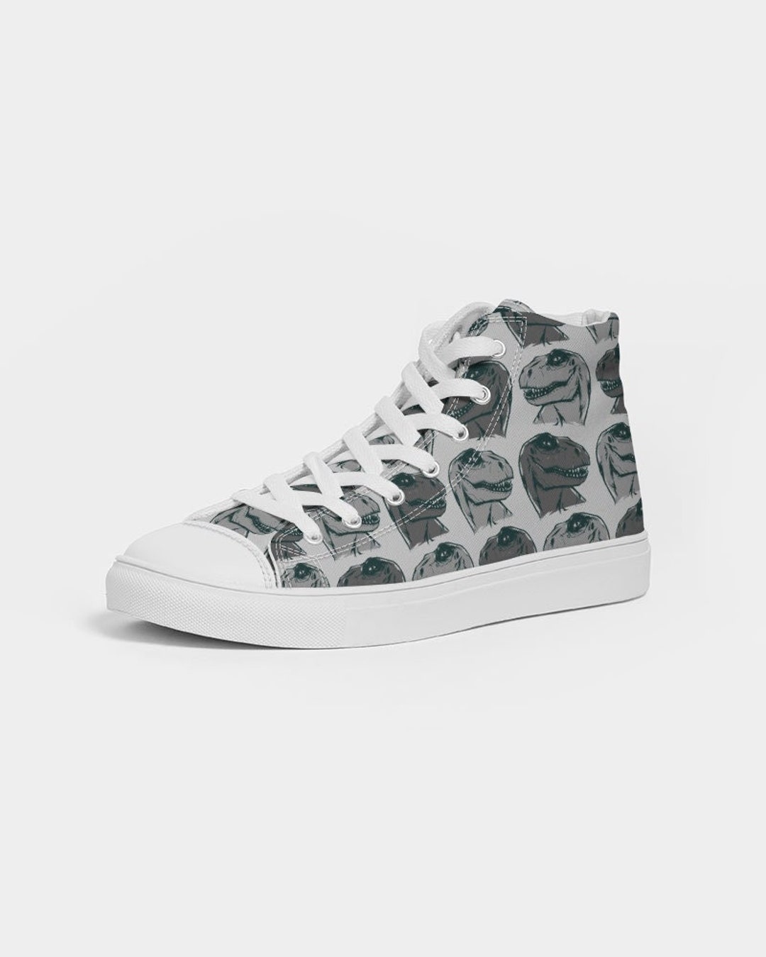 Goth Dinosaur Shoes Gothic Dino Skate Shoes Alternative Shoe - Etsy