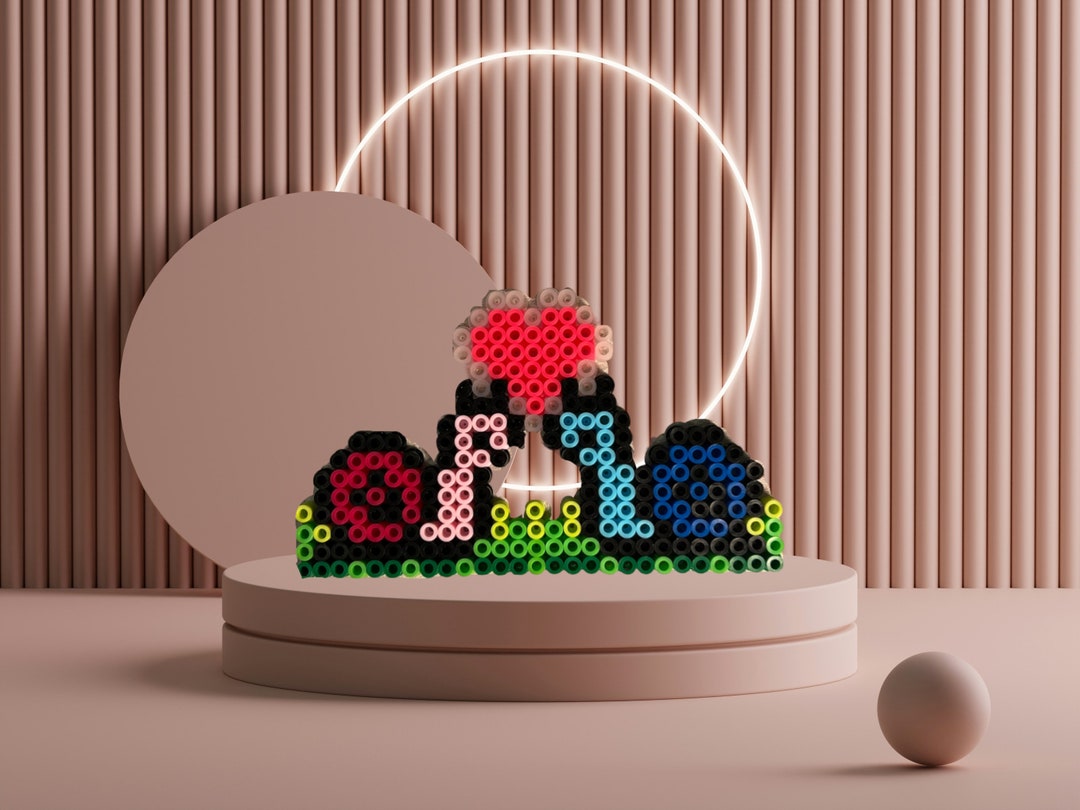 Snails in Love Original Perler Bead Craft Magnet DIY Kit Cute Gifts ...