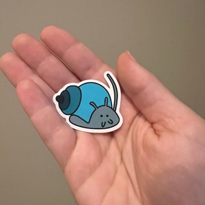 Chibi Mystery Snail Sticker - Cute Snail Art - Glossy Vinyl Sticker ...