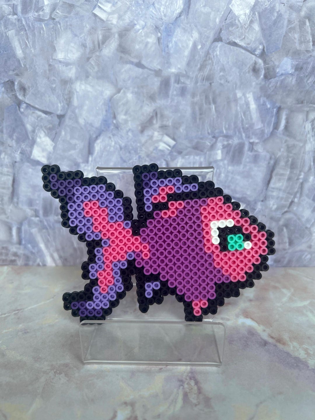 Fancy Multi-colored Fish - Original Perler Bead Craft - Magnet ...