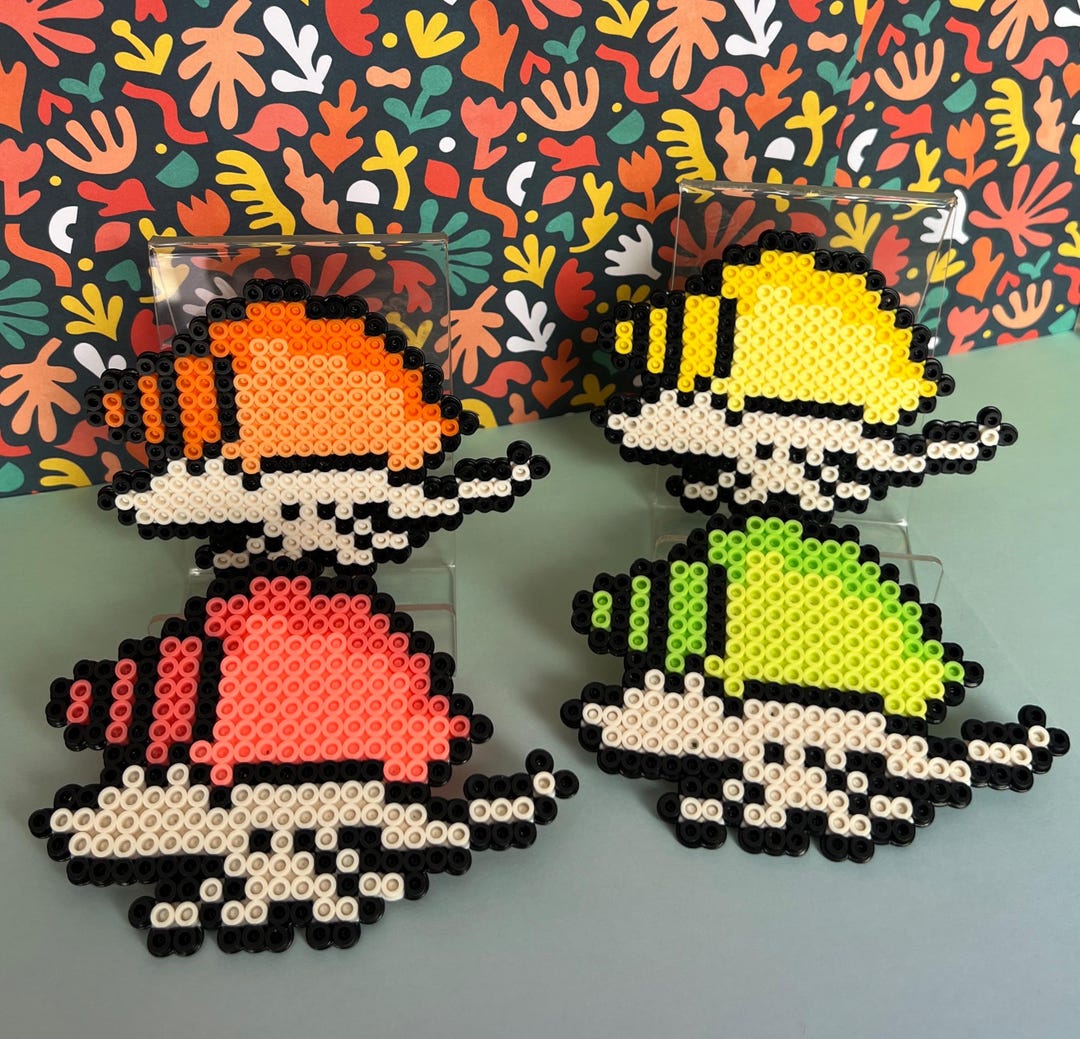 Citrus Themed Mystery Snail - Original Perler Bead Craft - Magnet ...