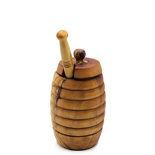 Wooden Honey Pot - Etsy