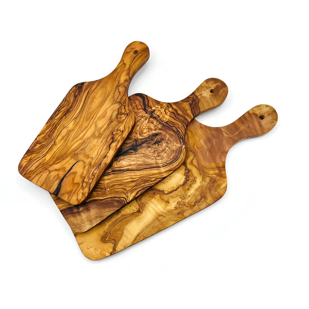 WOOD SERVING PLATTER Olive Wood Set of 3 Small Cutting Board - Etsy