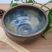 Blue and Gold Bowl Ceramic Dish Handmade Pottery Organic Stoneware N08 ...