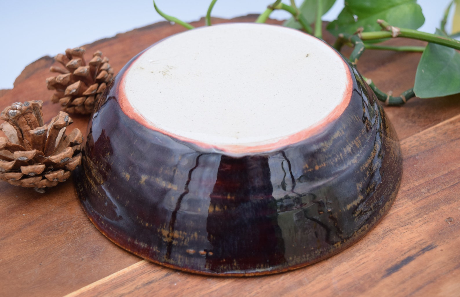 Brown, Rust and Gold Bowl Ceramic Dish Handmade Pottery Organic ...