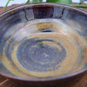 Brown, Rust and Gold Bowl Ceramic Dish Handmade Pottery Organic ...