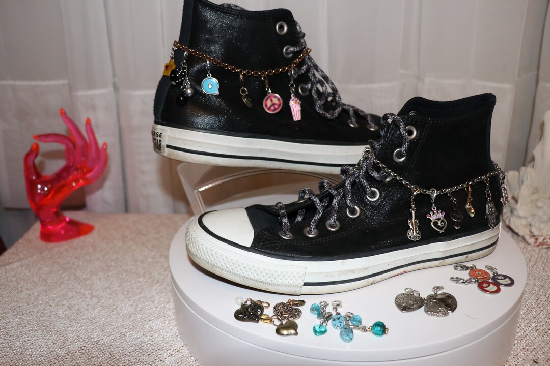 Made to Order Converse/high Top Sneaker Bracelets W/ Removable Charms ...