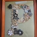 Made to Order Vintage Jewelry Initial Craft on an 8 X 10 Photo Frame ...