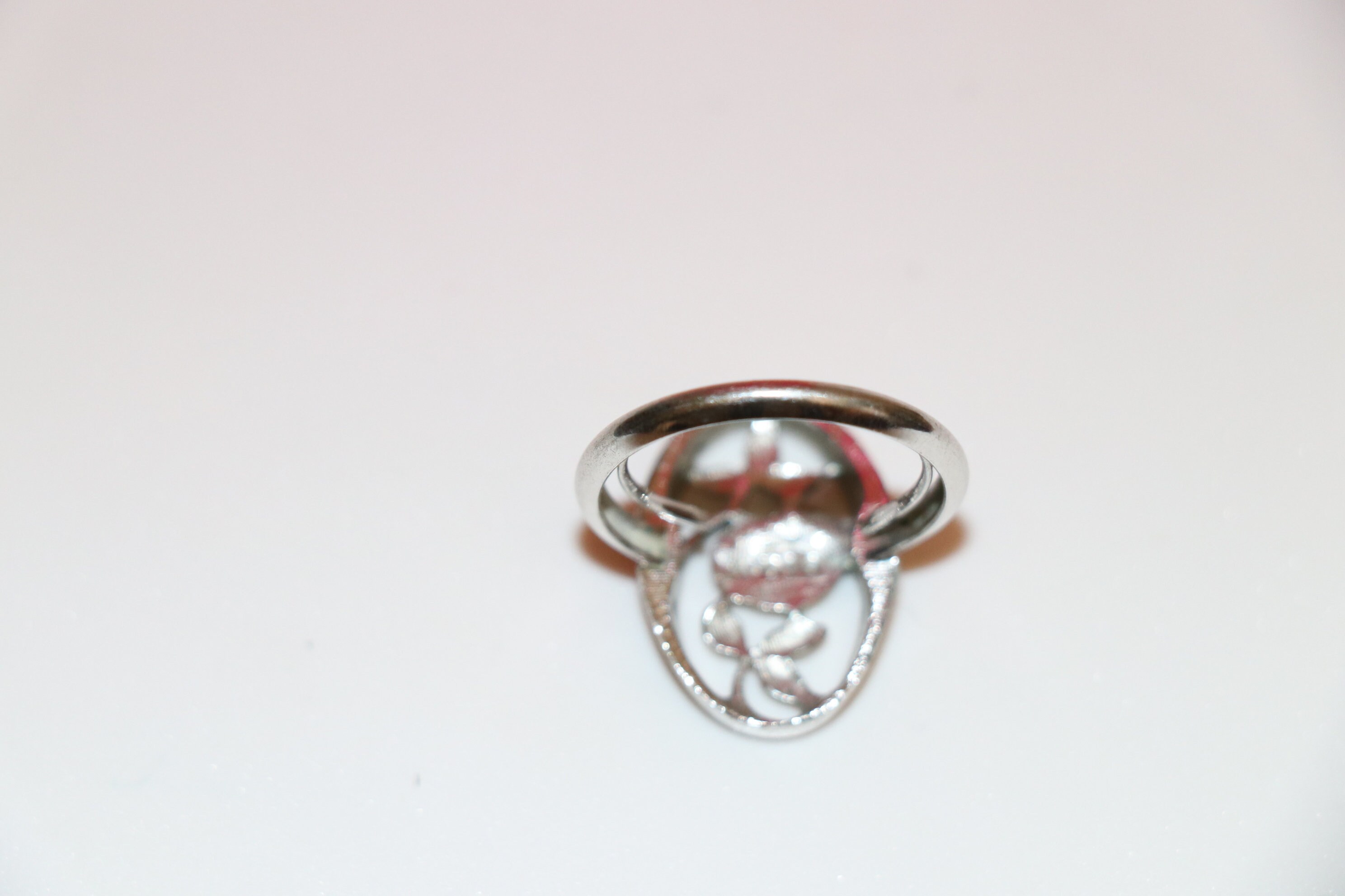 Vintage Avon Silver Tone Oval Rose Ring With Adjustable Sizing Band - Etsy