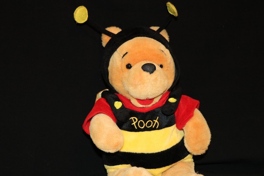 Vintage Disney Bumble Bee Pooh 12 Plush Winnie the Pooh - Etsy