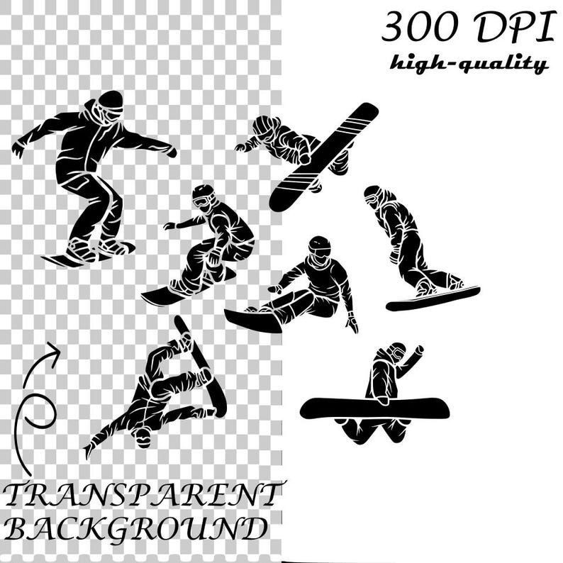 Snowboarding SVG Bundle | #1 Snowboard SVG | Snowboard PNG | Snowboard ...