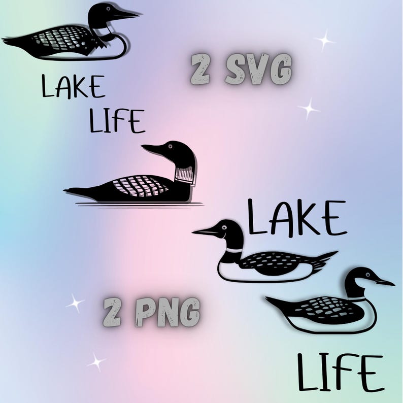 Loon SVG File | Lake Life SVG Bundle | Weekend Svg | Lake House Svg ...