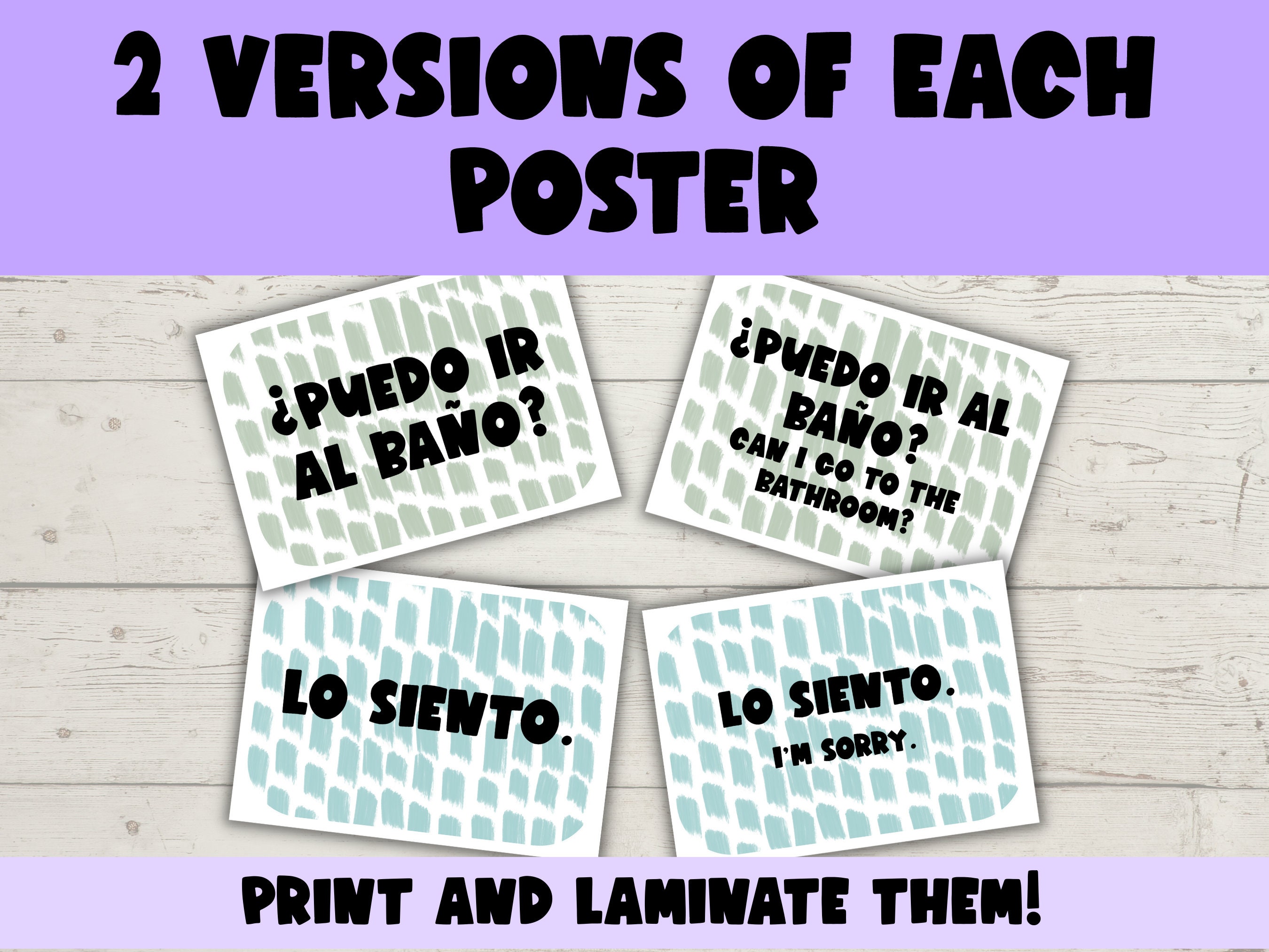 Spanish Key Useful Phrases Boho Posters Set Frases Útiles Word Wall ...