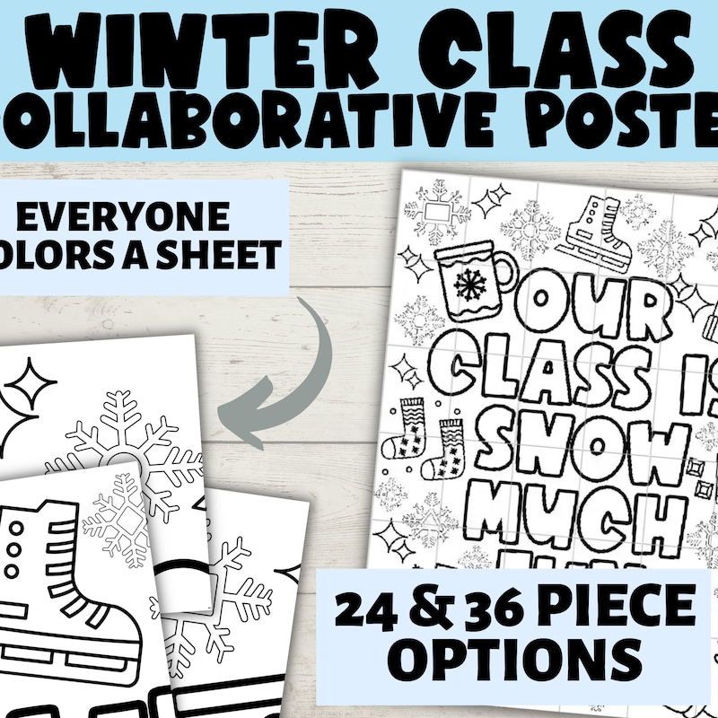 Collaborative Coloring Mural - Etsy